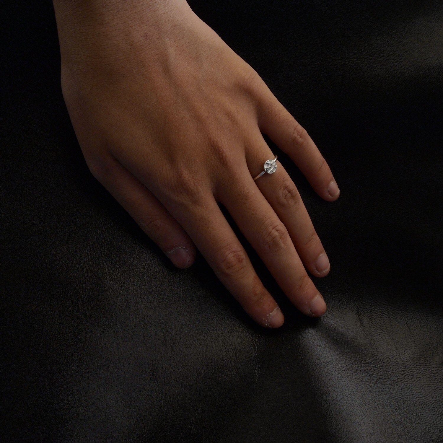 WINTER LAKE Ring float /disc Ring 925 Sterling - Etsy