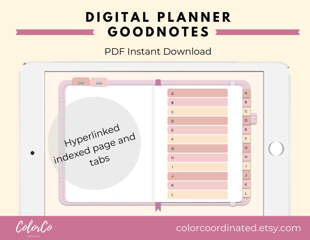 Cute Digital Notebook Digital Planner Blank, Bullet Journal Style ...