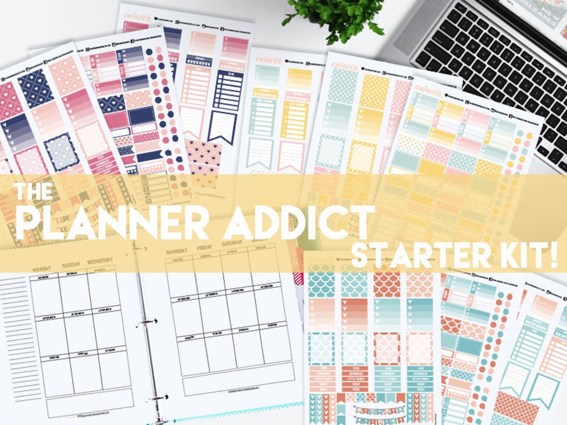 Planner Starter Kit Printable Planner Stickers Erin Condren - Etsy
