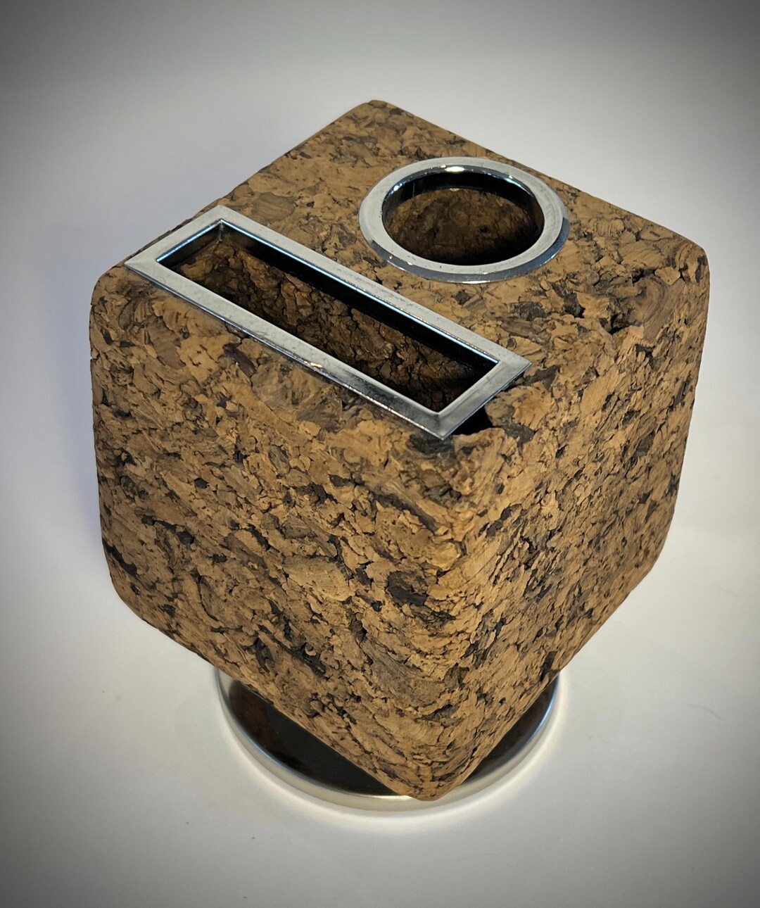 Vintage 1970s Park Sherman Rotating Cork Desk Caddy for Pens and ...