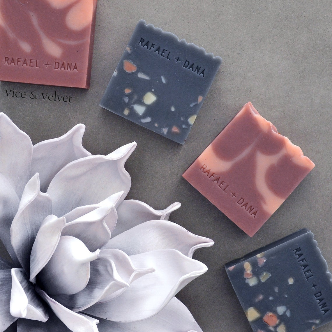 Custom Stamped Soap Favours Personalised for your Wedding | Etsy