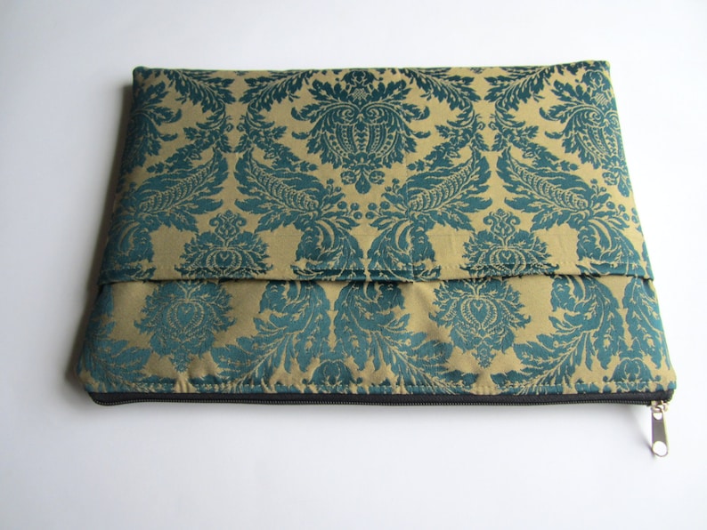 Teal Damask Macbook Air/pro 13 Sleeve Mac Pro 13 Retina | Etsy
