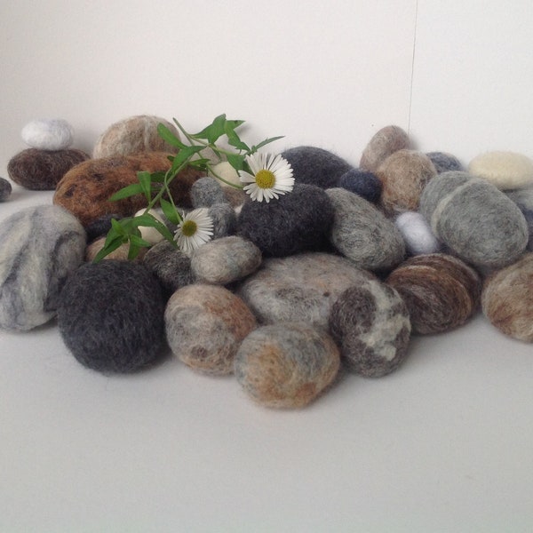 Felt Rocks - Etsy