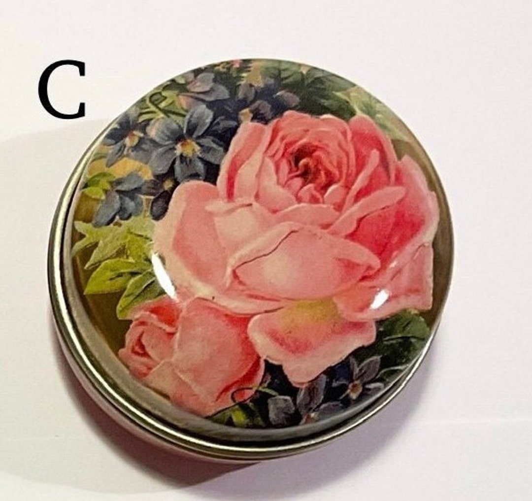 TINS, Little Vintage Style Tins, Decorative Little TINS, Very Small ...