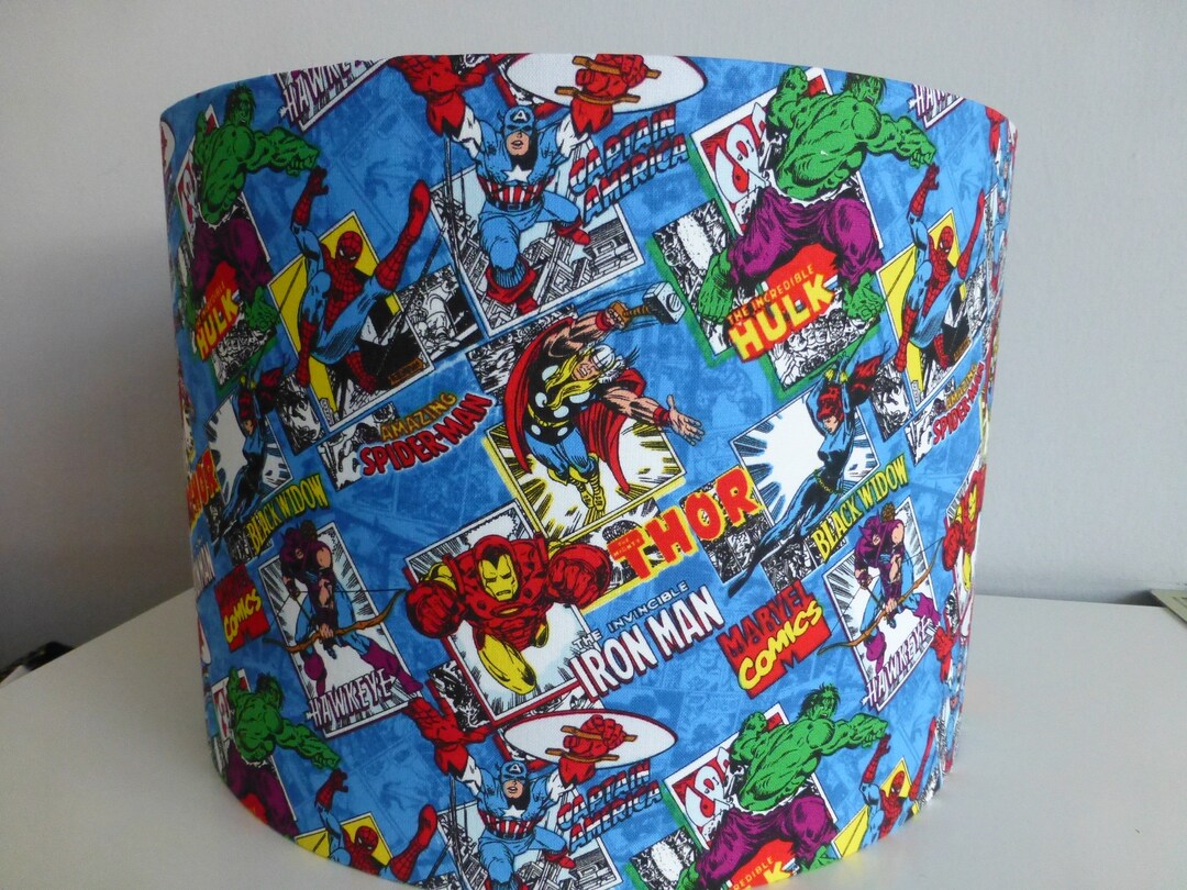 Marvel Comics Blue Background Iron Manthorspidermancpt - Etsy