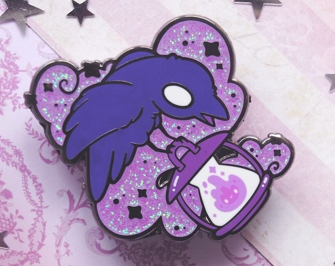 Enamel Pin, Lantern Raven Pin, Hard Enamel, Halloween Collectors ...