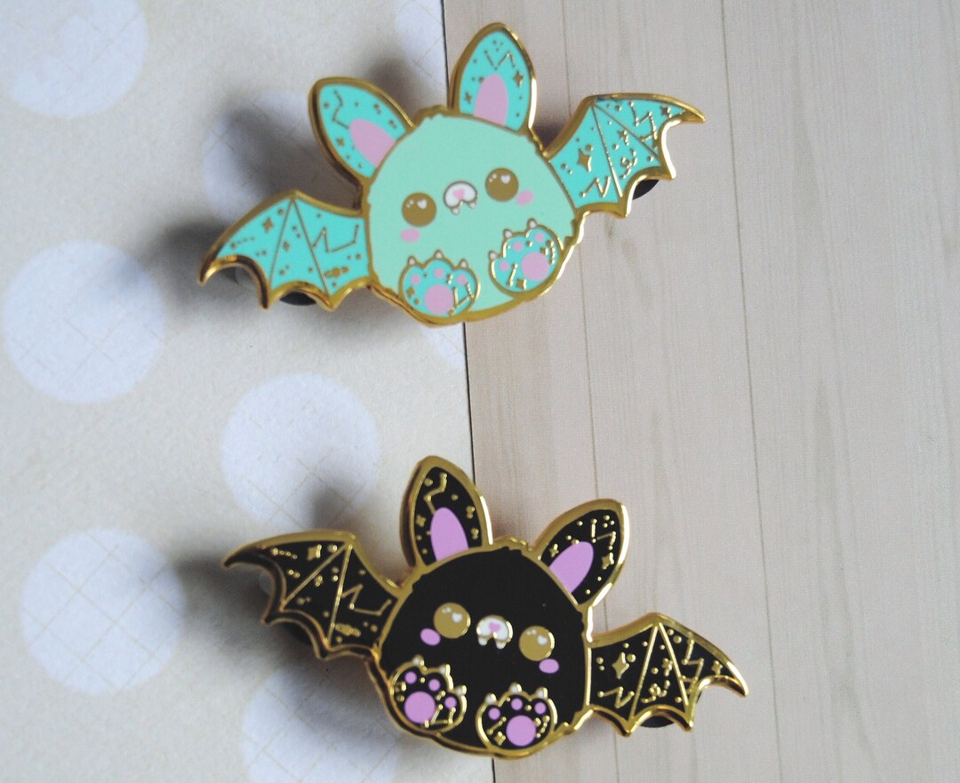 Enamel Pin Bats, Hard Enamel Pin, Halloween Collectors, Space Pins ...