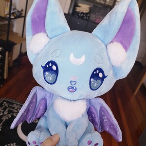 Demon Goat/bat Plushie, Kawaii Plush, Pastel Goth, Decorative Plush ...