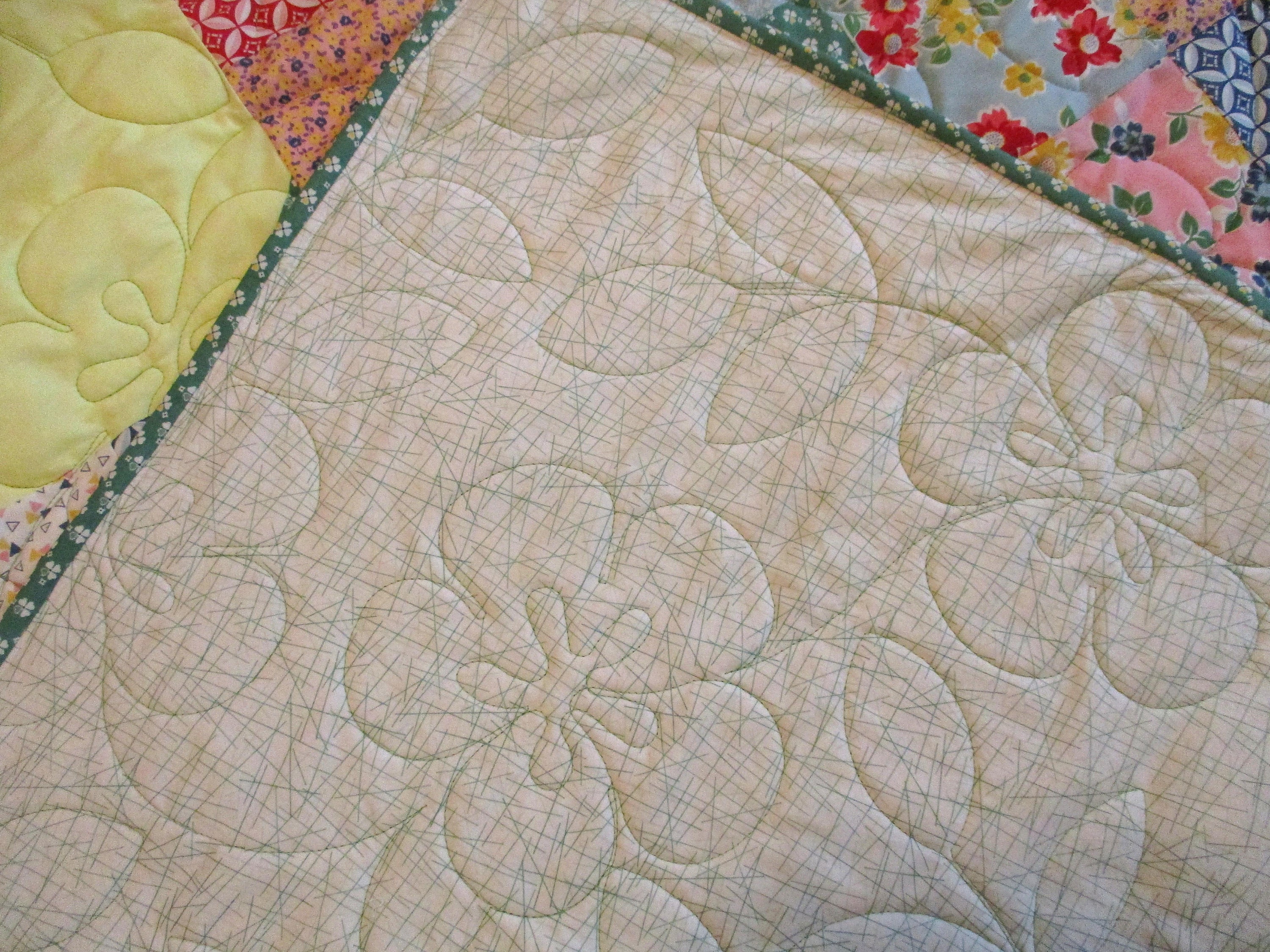 New USA Handmade Twin Size Quilt- 4-patch Snowball Patchwork 64" X 70 ...