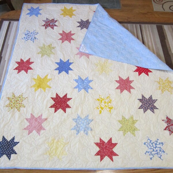 Red and Yellow Quilt - Etsy