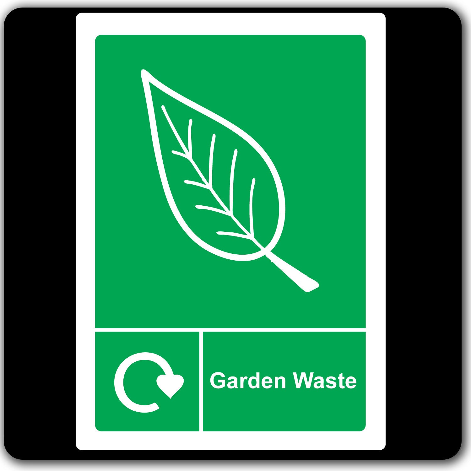 Recycling Sticker Waste Signage Sign Home Wheelie Bin Window Decal ...