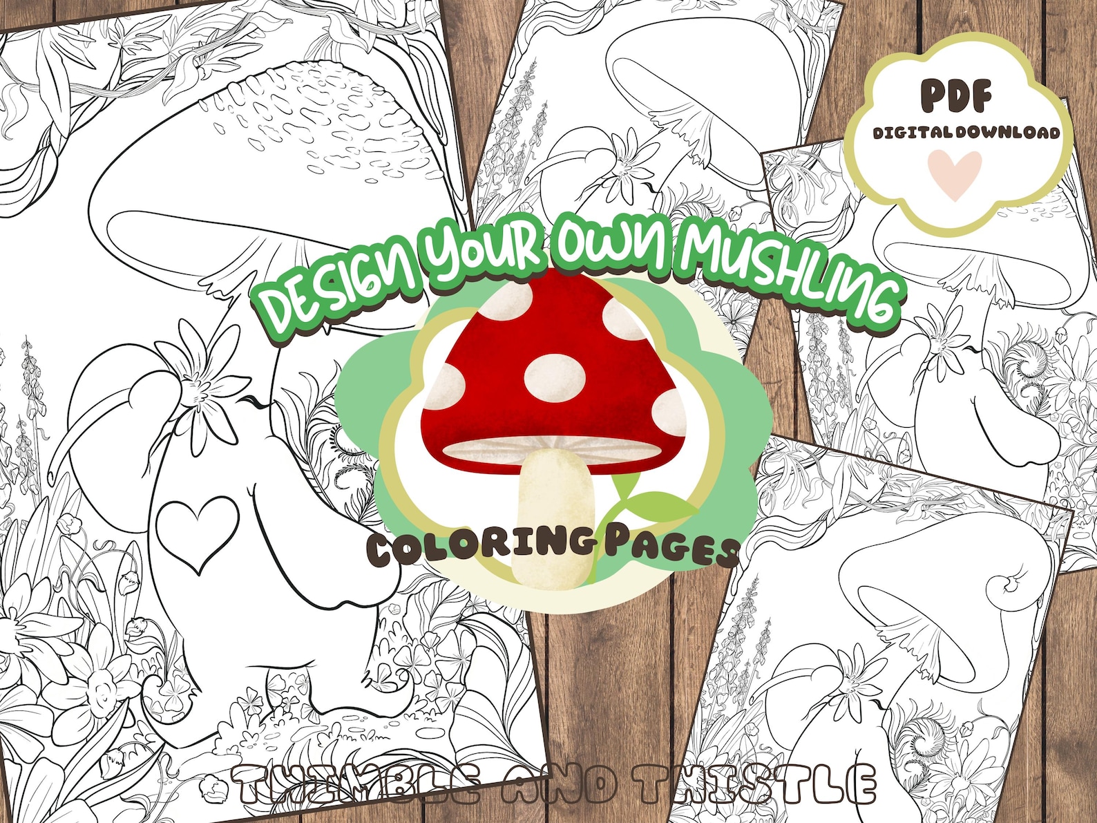 Design Your Own Mushling Coloring Pages - Pages for Ponyo - Coloring ...