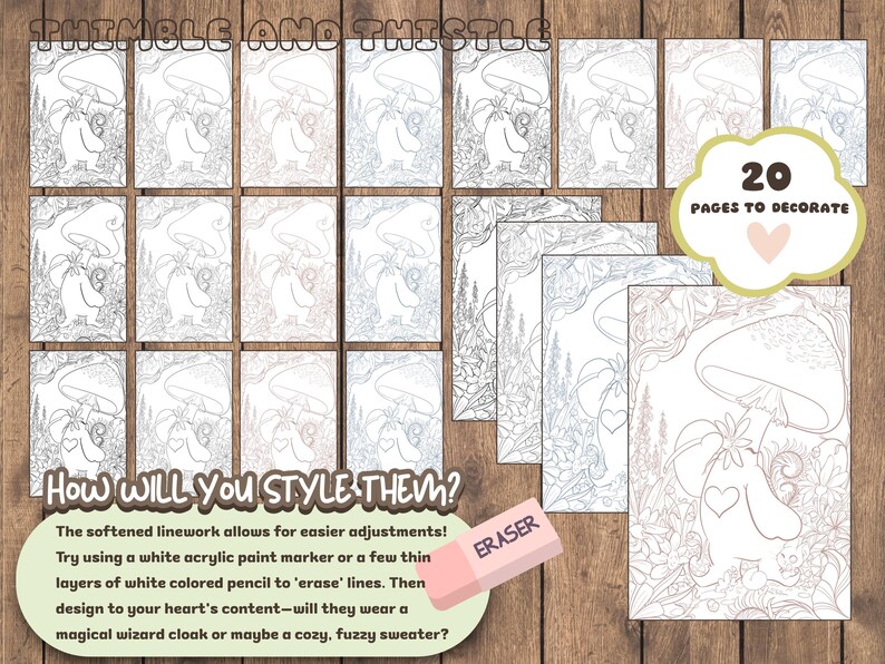 Design Your Own Mushling Coloring Pages - Pages for Ponyo - Coloring ...
