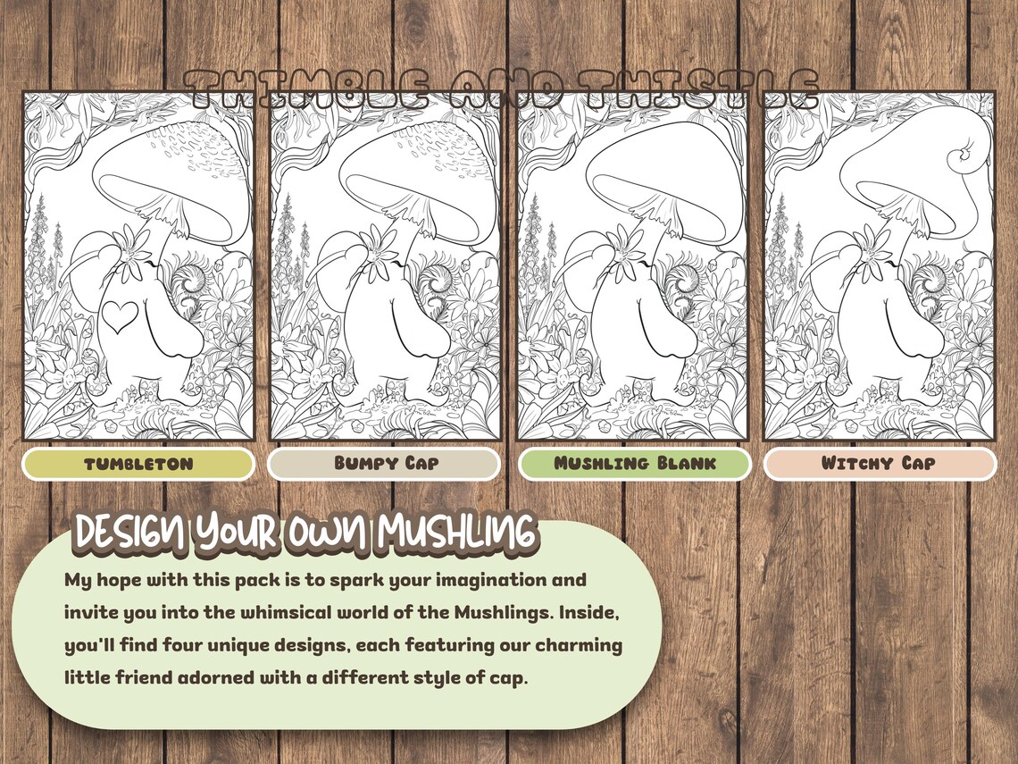 Design Your Own Mushling Coloring Pages - Pages for Ponyo - Coloring ...