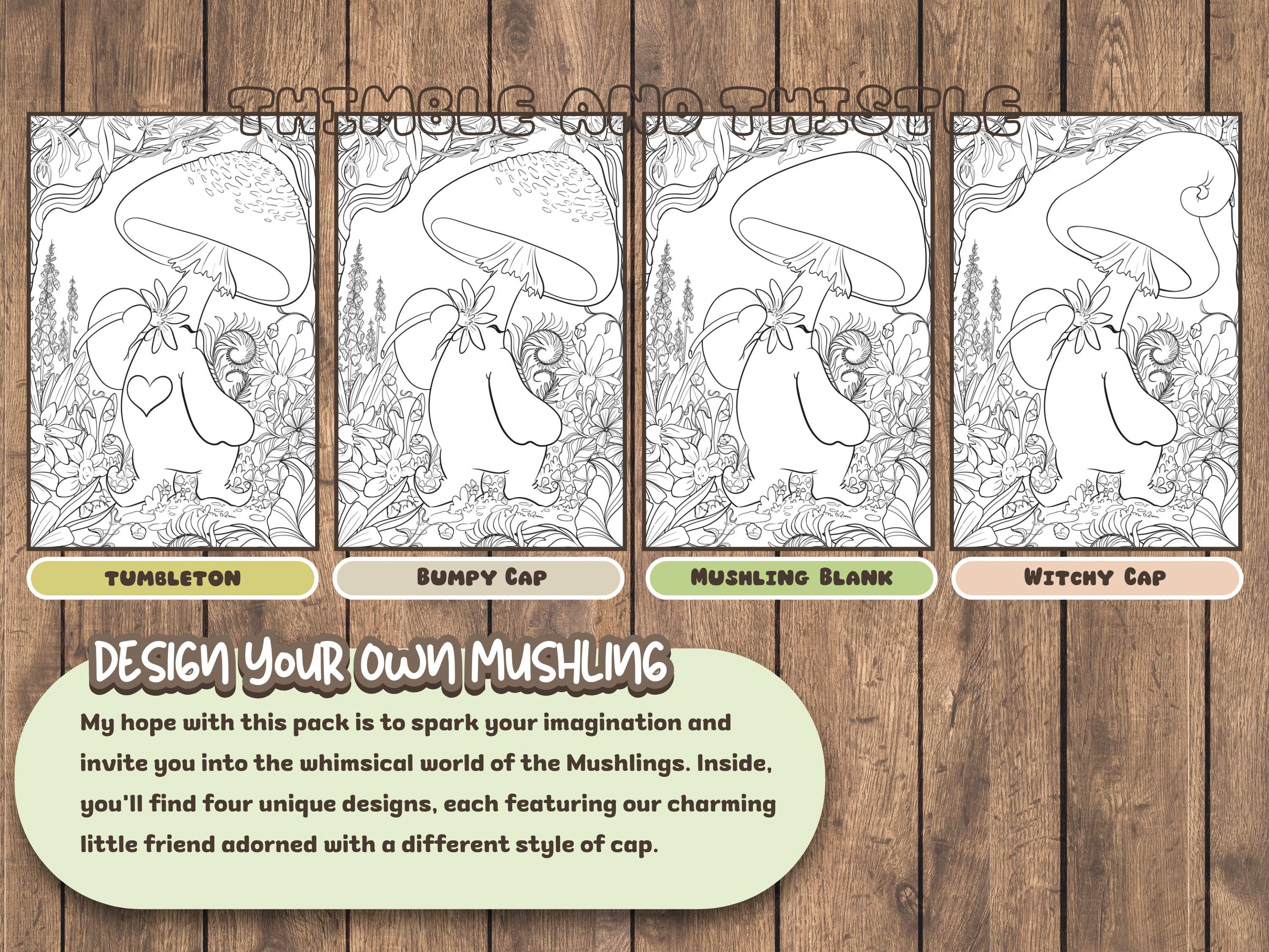 Design Your Own Mushling Coloring Pages - Pages for Ponyo - Coloring ...