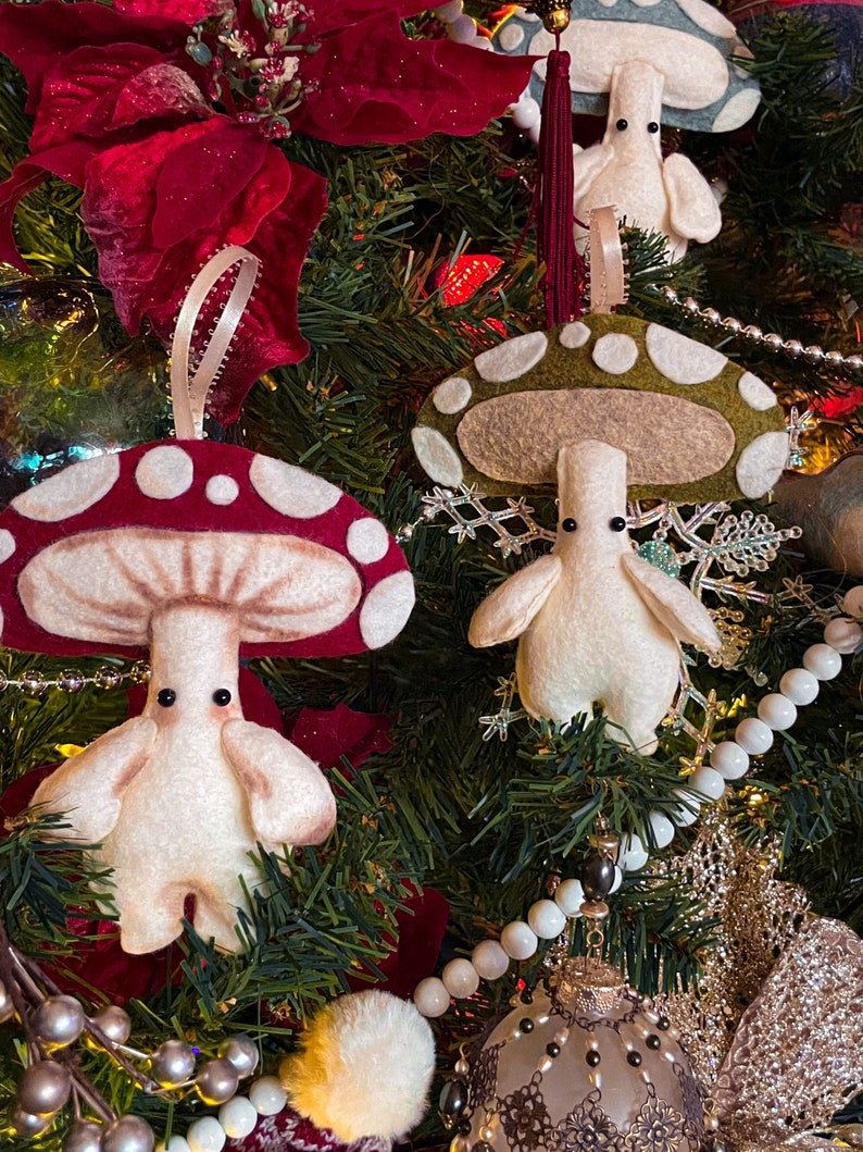 No Sew Mushling Mushroom Doll Ornament Pattern Instant - Etsy