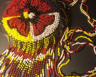 Traditional Beaded Shell Medallion | Etsy