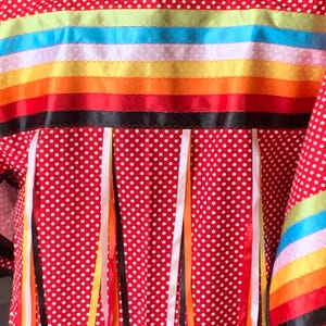 Ladies Red Ribbon Dress - Etsy