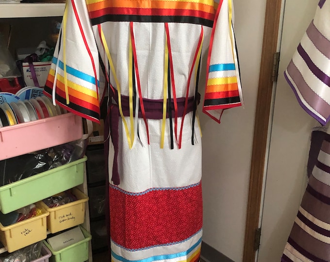 Ceremonial Wear Ribbon Dresses Pow Wow Regalia Prayer Clothing Etsy