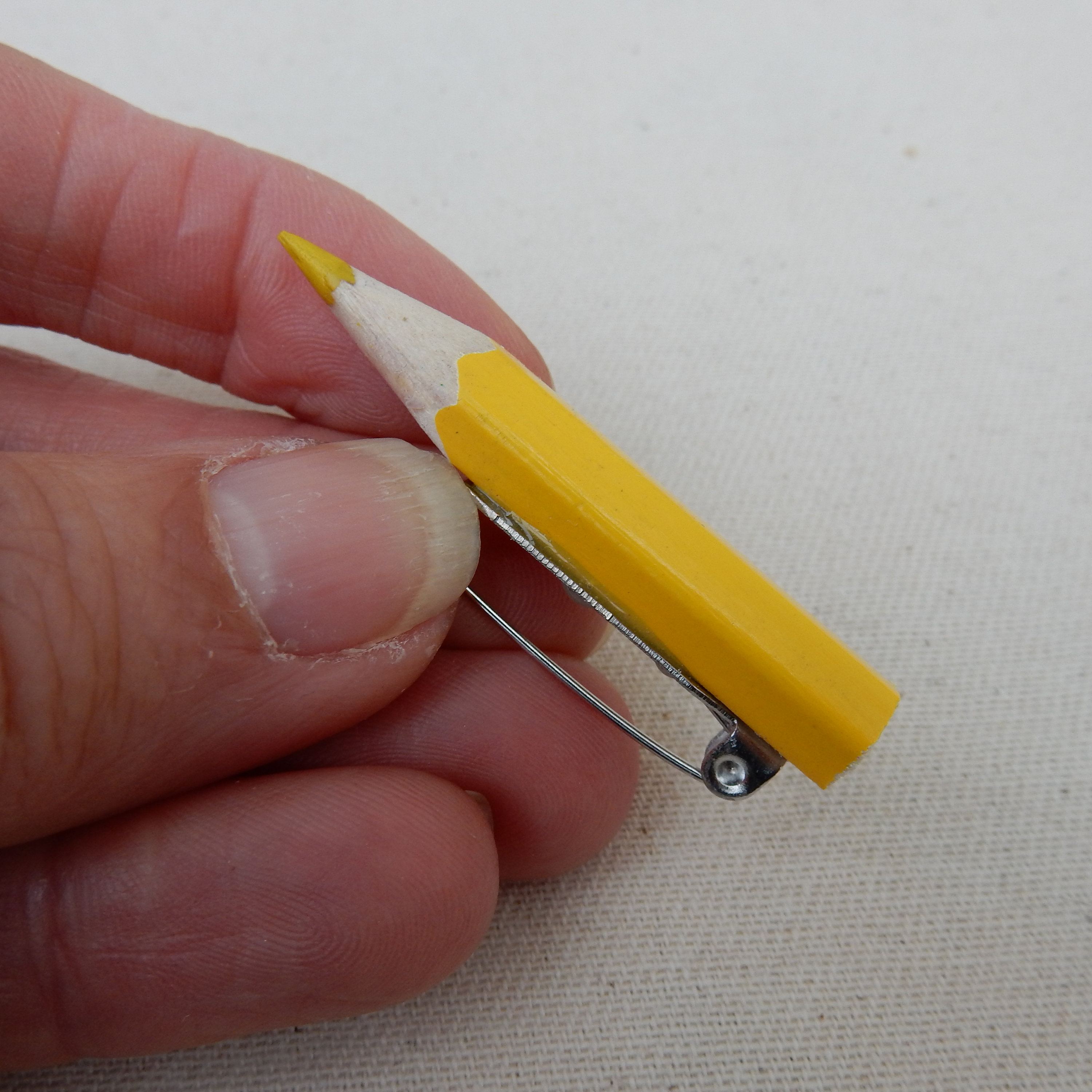 Yellow Pencil Brooch Perfect for Teachers and Illustrators, Perfect ...