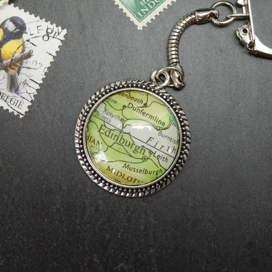 Custom Map Keychain Perfect for Long Distance Gift and for | Etsy