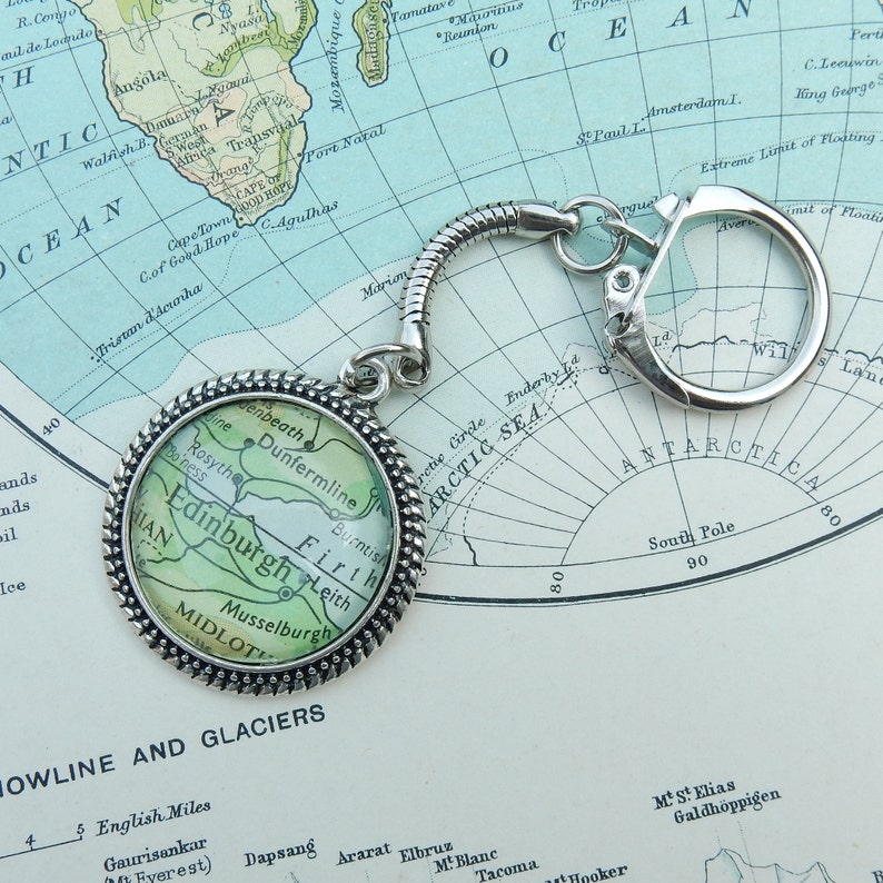 Custom Map Keychain Perfect for Long Distance Gift and for - Etsy