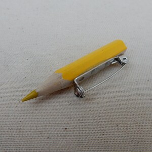 Yellow Pencil Brooch Perfect for Teachers and Illustrators, Perfect ...