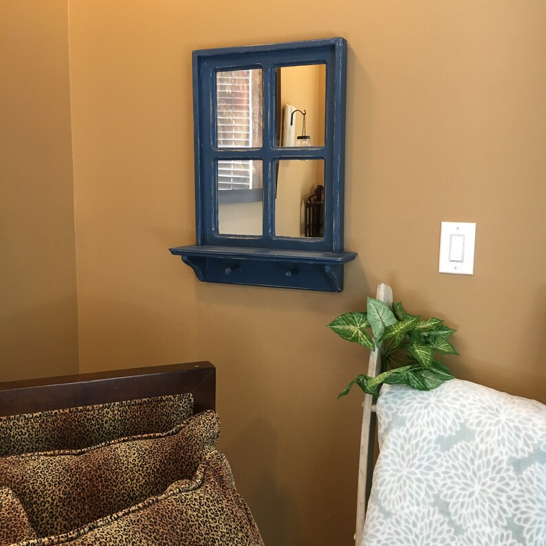Wall Mirror Blue Baby Shower Gift Blue Wall Mirror - Etsy