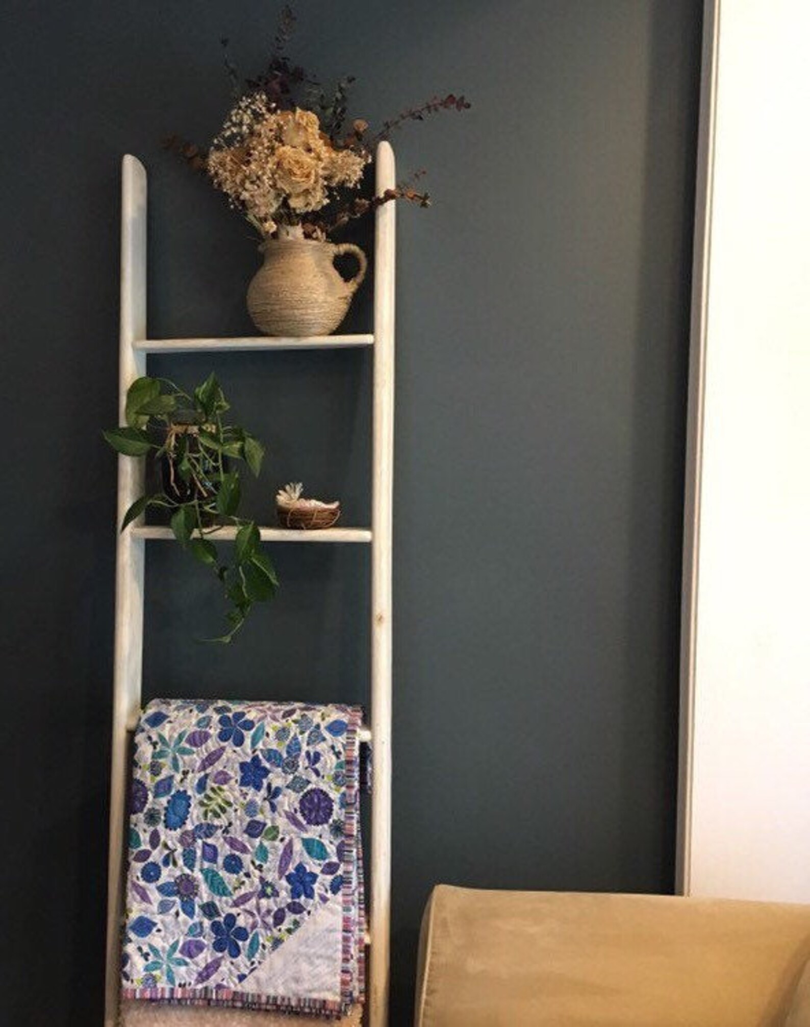 White Blanket Ladder Blanket Ladder 6 Ft - Etsy