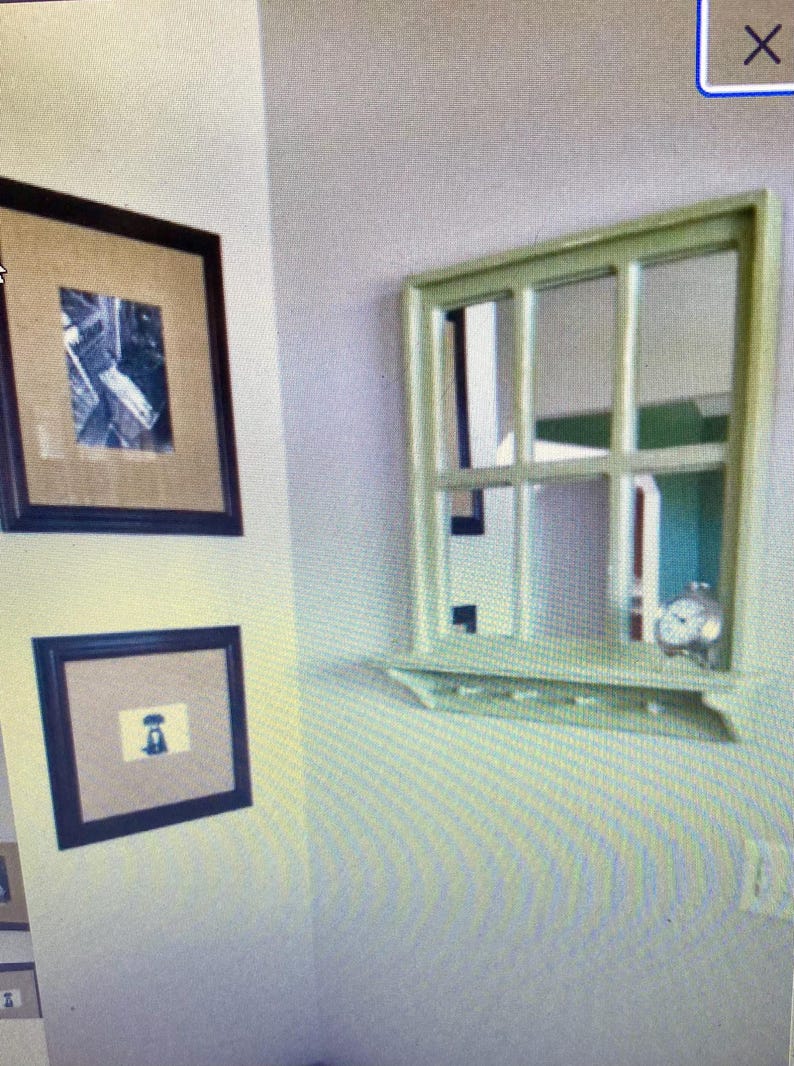 Rustic Faux Window Mirror: Reclaimed Wood Farmhouse Design - Etsy