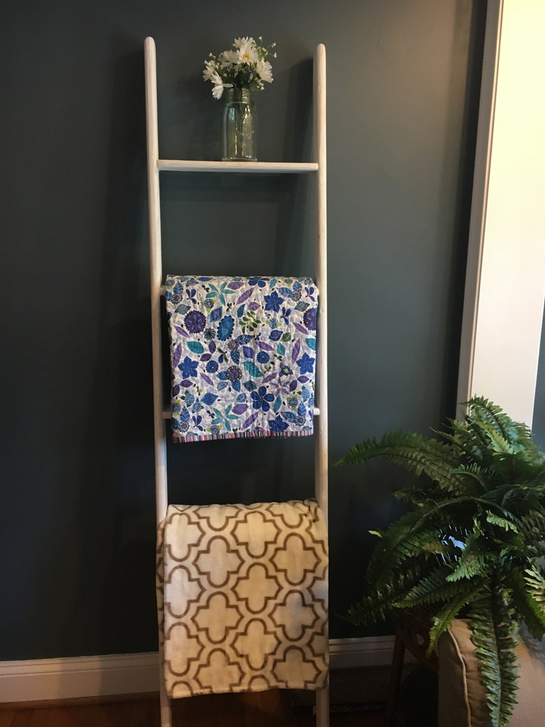 Rustic Wood Ladder Ladder Wall Decor Decorative Ladder - Etsy