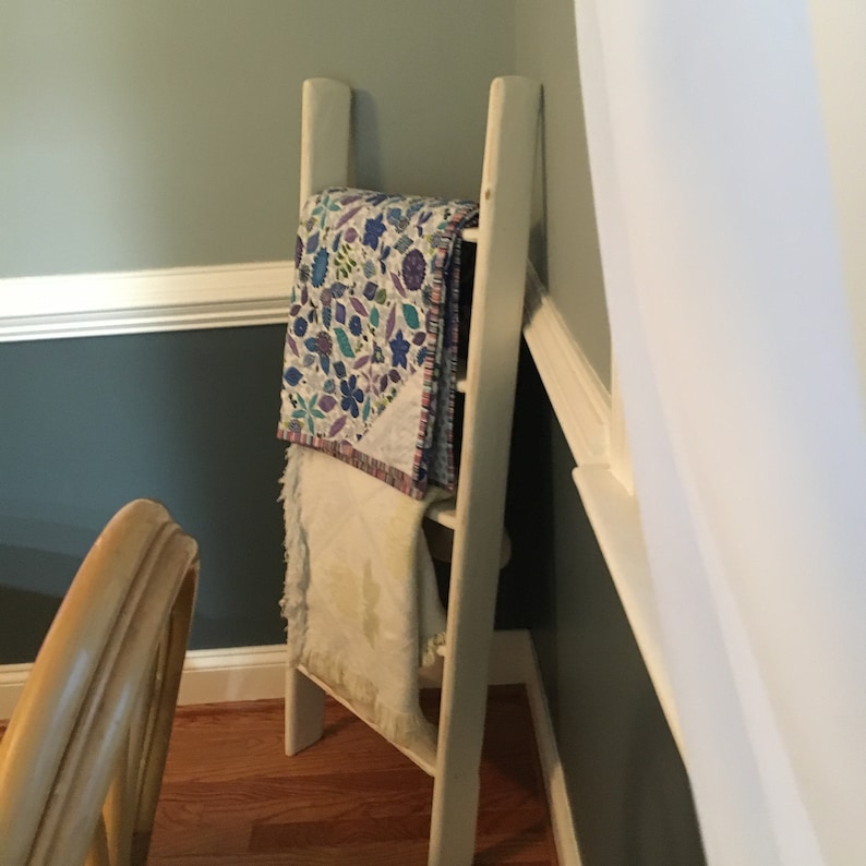 Wall Decor Shelves Ladder Storage Home Accent Ladder | Etsy