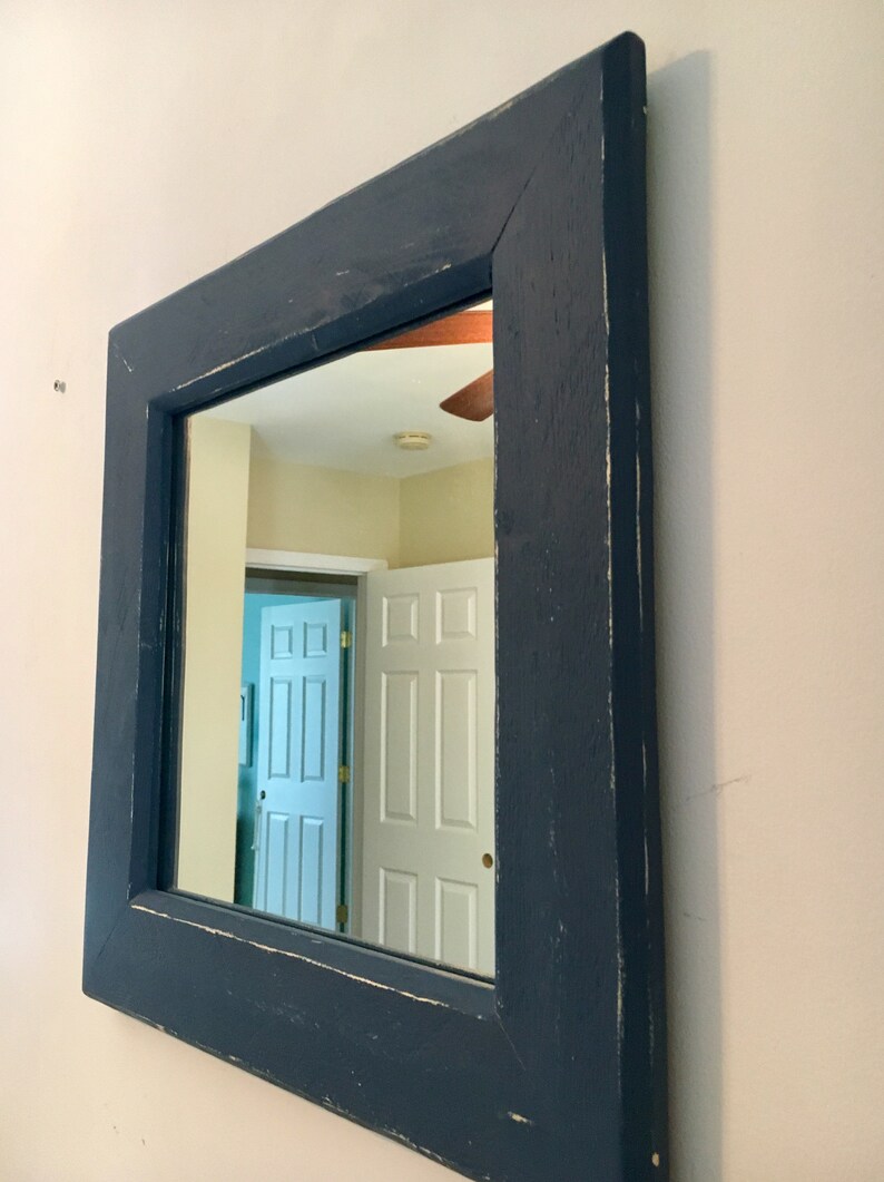 RUSTIC WALL MIRROR Farmhouse Mirror Recycled Wood Mirror | Etsy