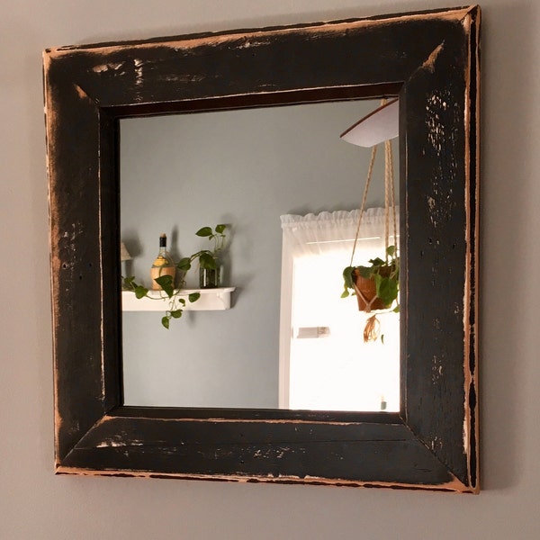 Rustic Mirror - Etsy