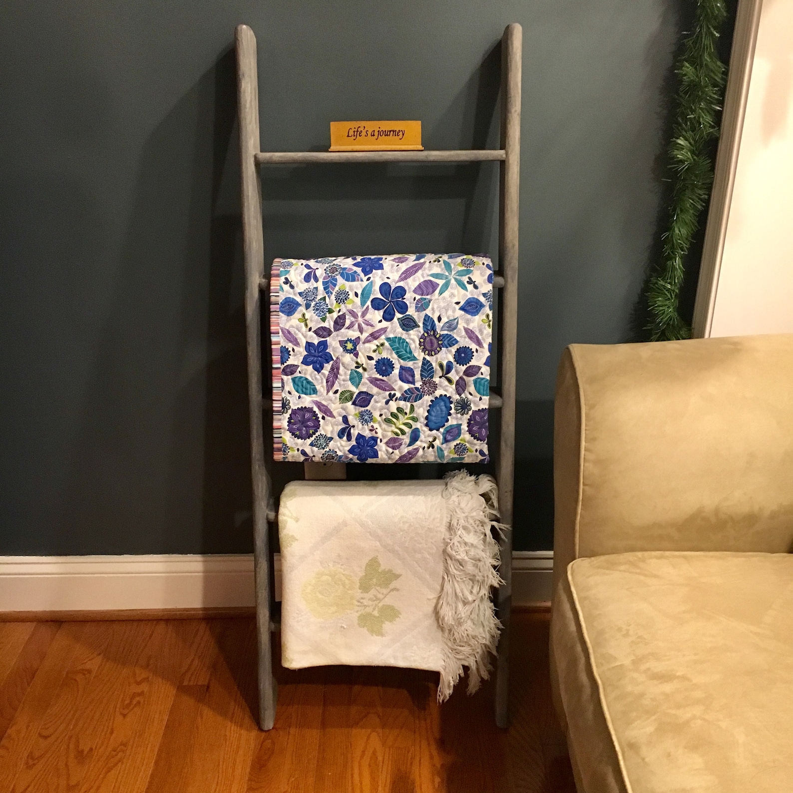 Leaning Ladder Shelf Rustic Ladder Shelf Leaning Shelf Books - Etsy