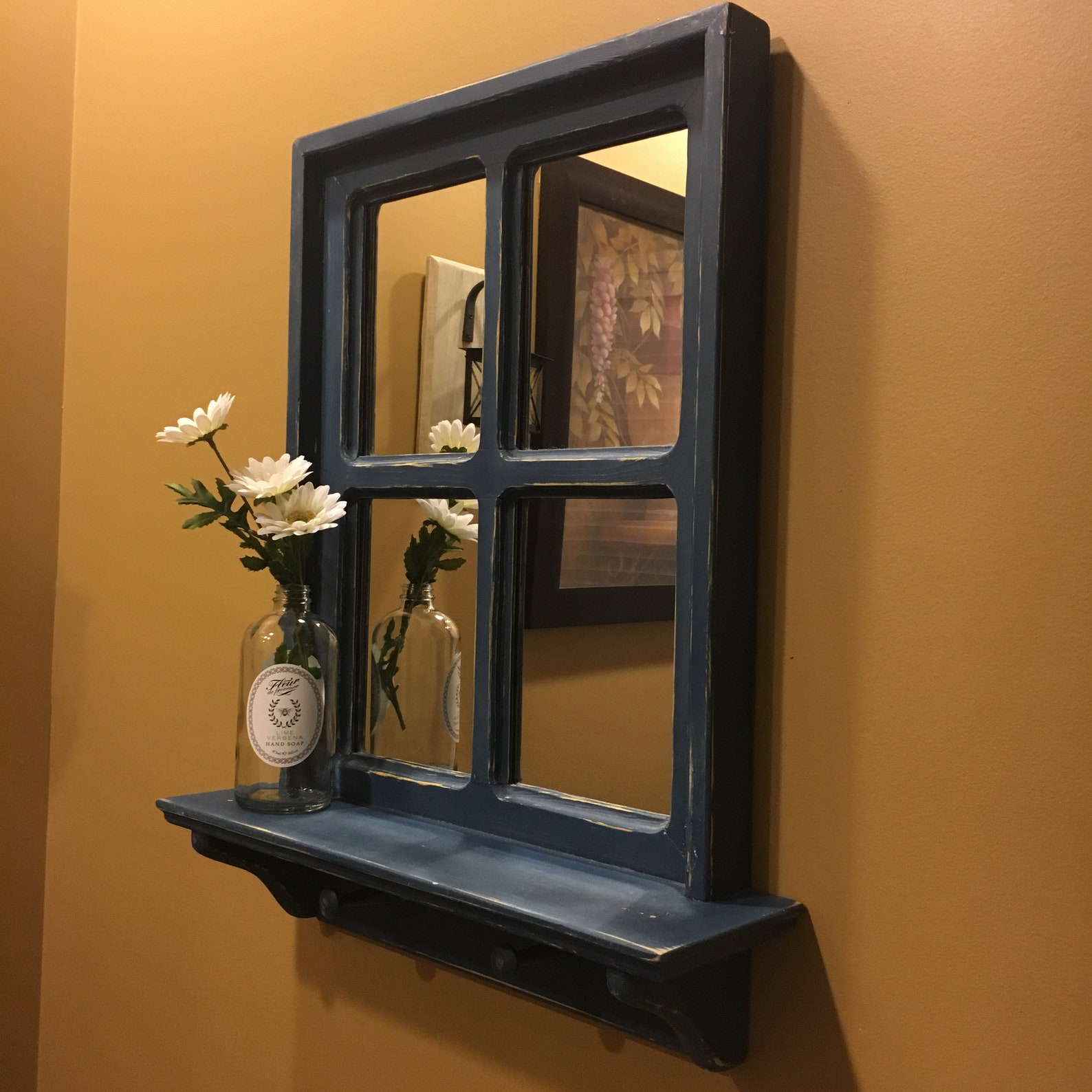 Rustic Mirror Shabby Chic Mirror Rustic Wall Mirror Bedroom - Etsy