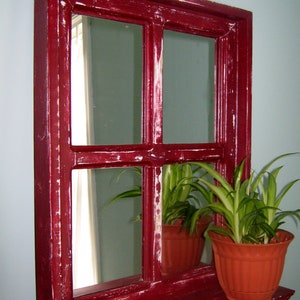 MIRRORED WINDOW, Entryway Mirror in Vintage Green - Etsy