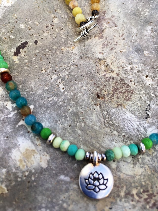 Lotus Flower Necklace | Etsy