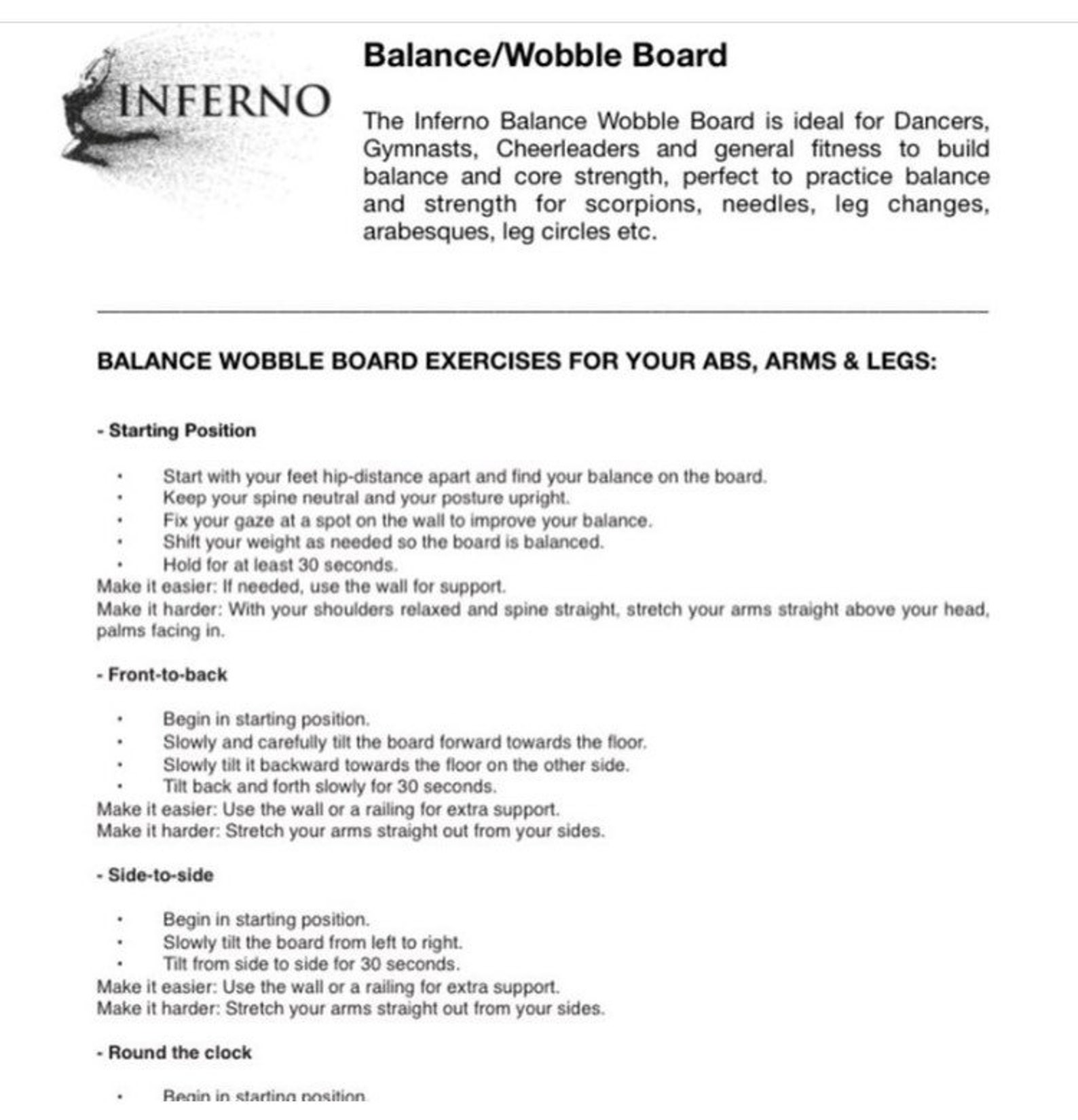 Wobble Board, PERSONALISED, Balance Board, Ideal for Cheerleader, Dance ...