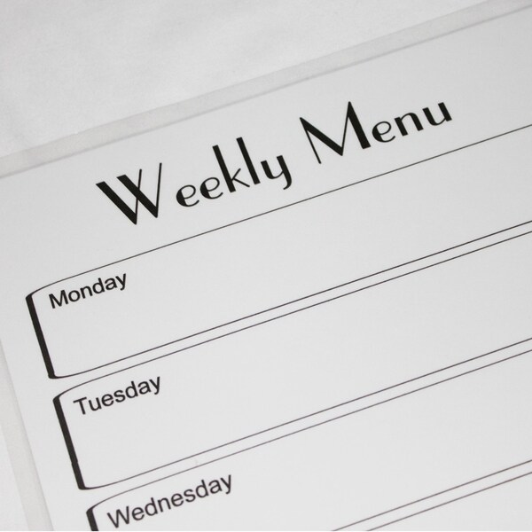 Weekly Menu Board - Etsy