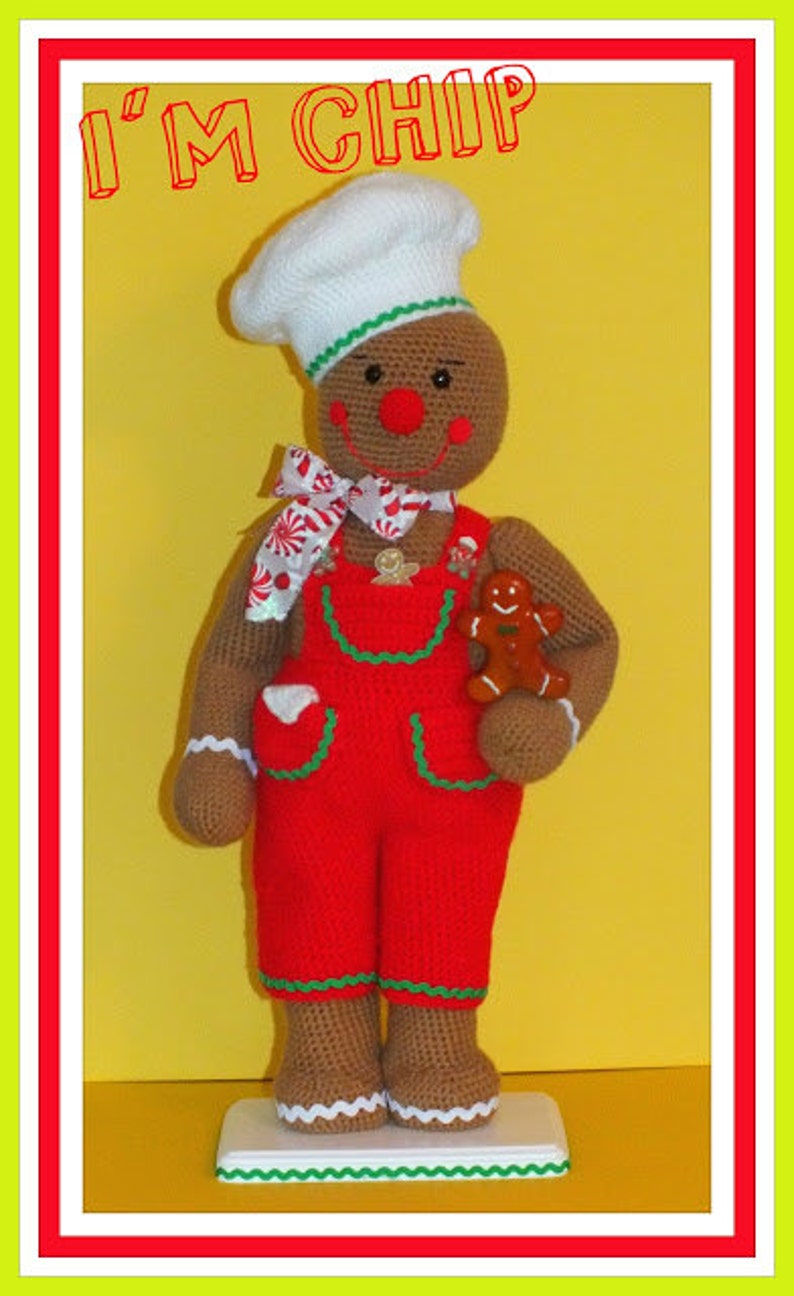 Chip & Cookie Christmas Gingerbread Doll Pattern© Updated!! - Etsy