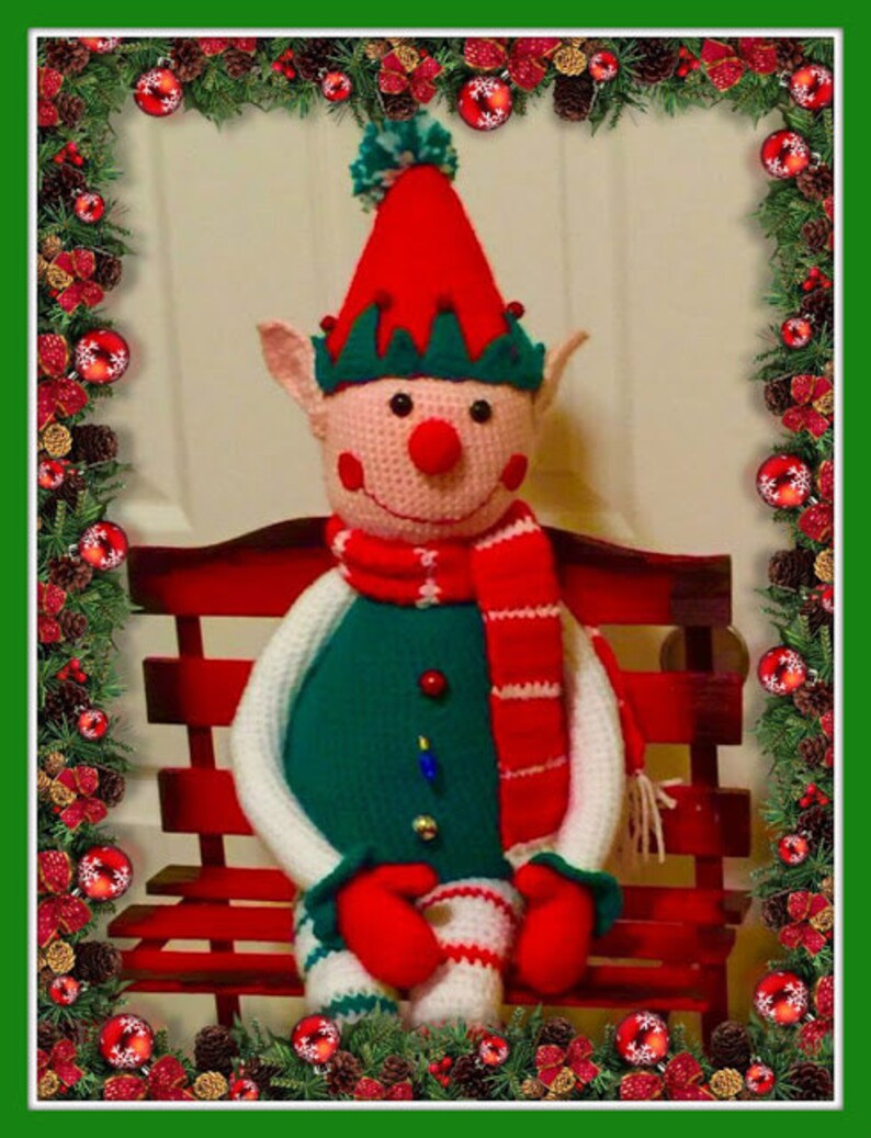 Jingle the Christmas Elf Crochet Doll Pattern© - Etsy