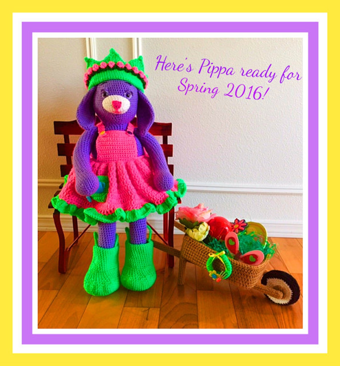 Pippa the Purple Bunny Doll Pattern© - Etsy