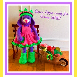 Pippa the Purple Bunny Doll Pattern© - Etsy