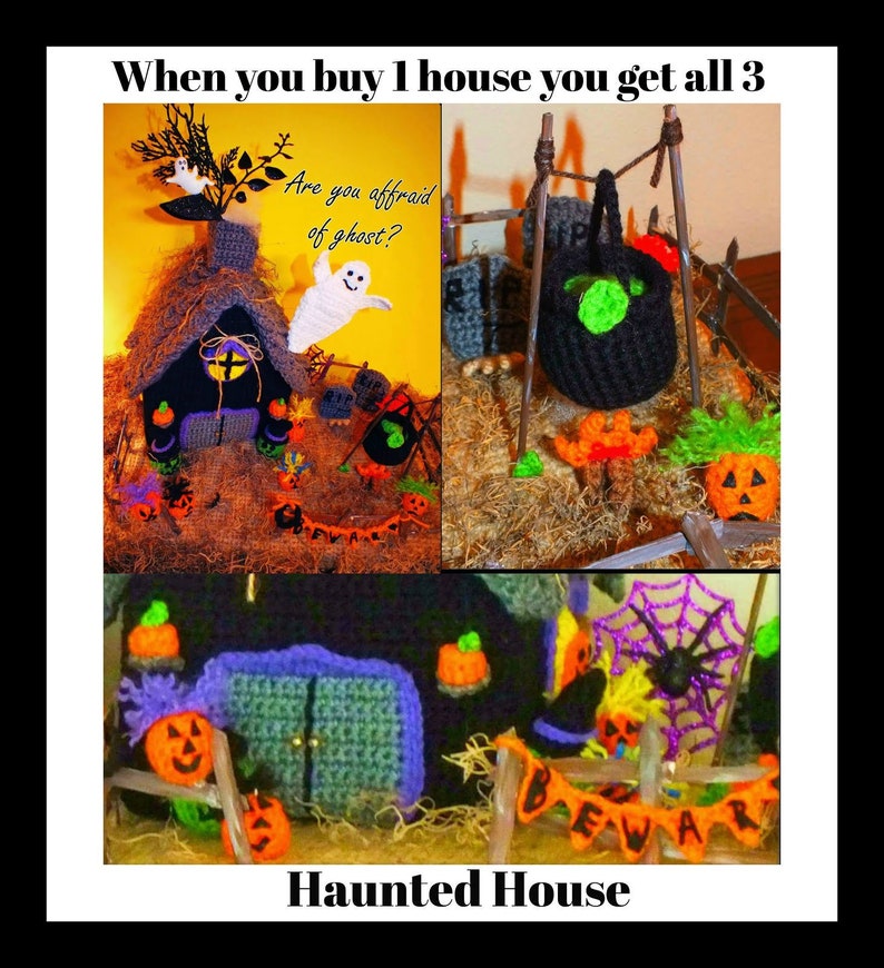 Halloween Haunted House Crochet Pattern© - Etsy