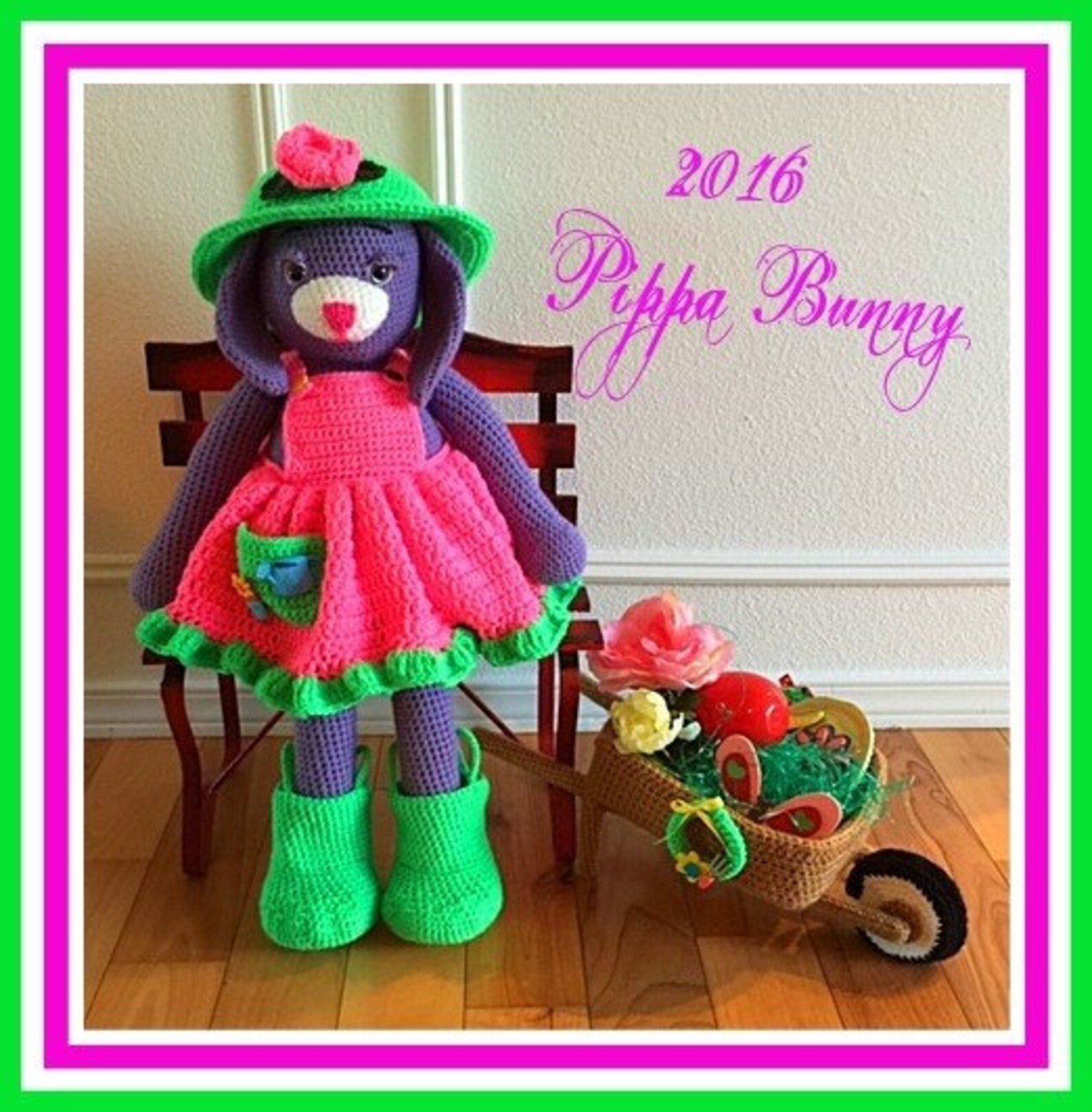 Pippa the Purple Bunny Doll Pattern© - Etsy