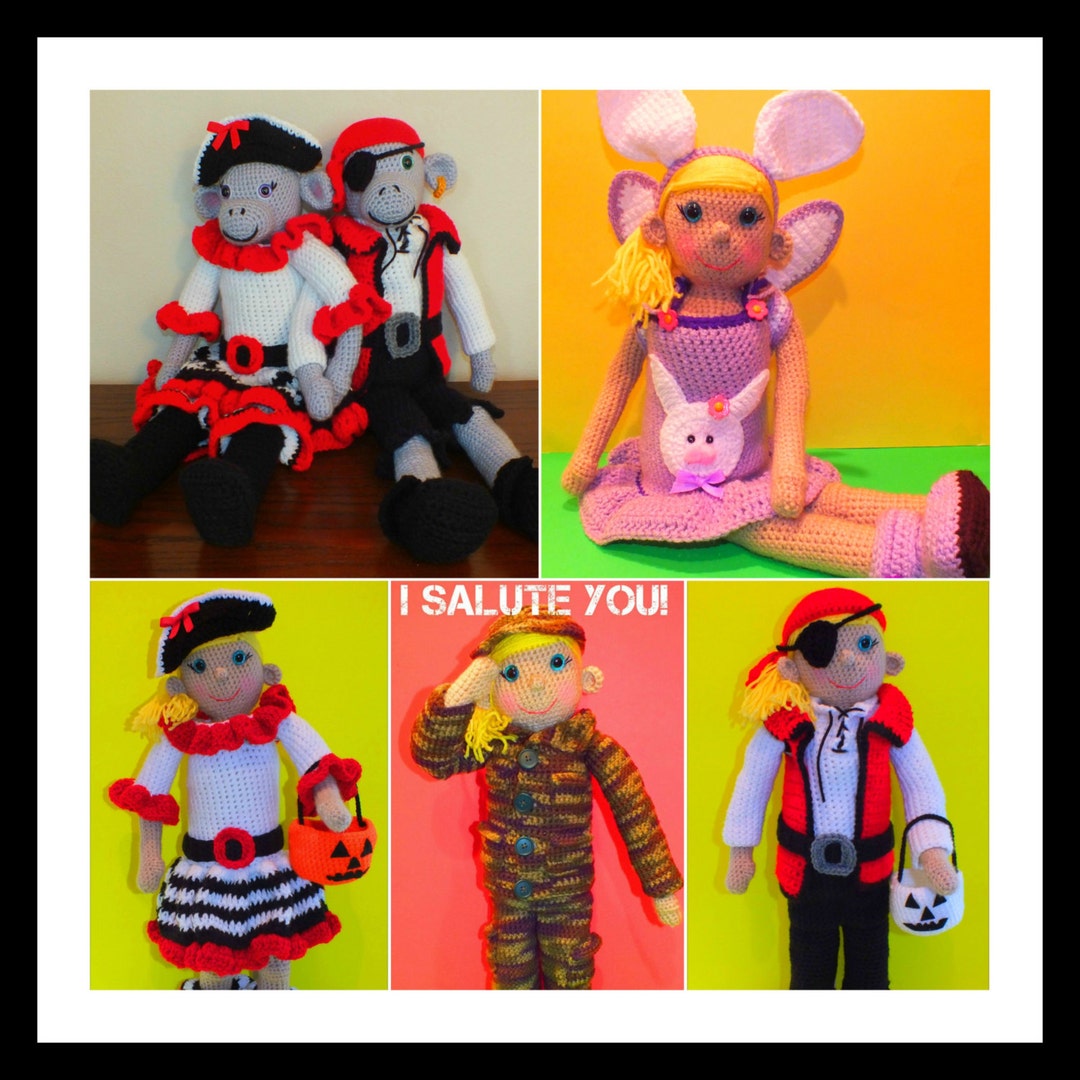 Kelli Darcy Devon Ensemble Crochet Doll Pattern© - Etsy