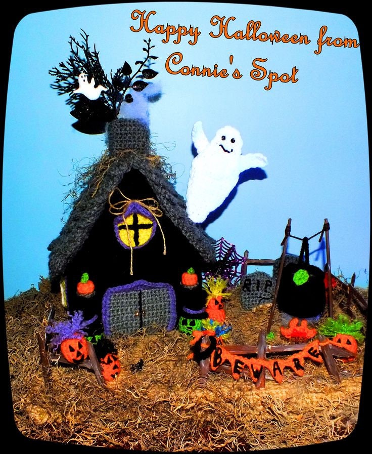 Halloween Haunted House Crochet Pattern© - Etsy
