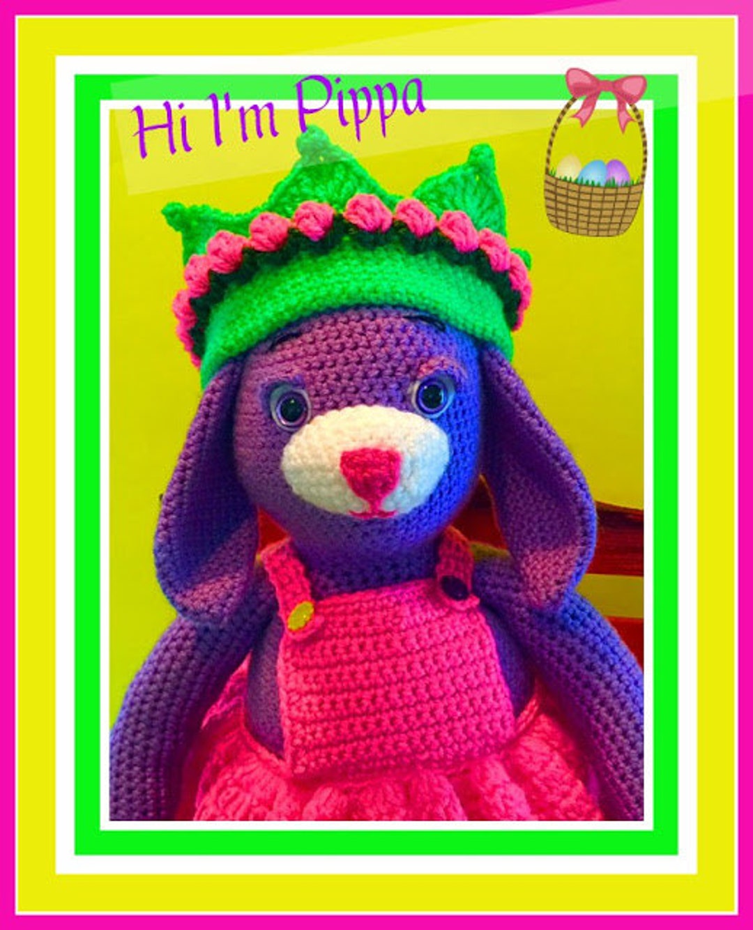 Pippa the Purple Bunny Doll Pattern© - Etsy