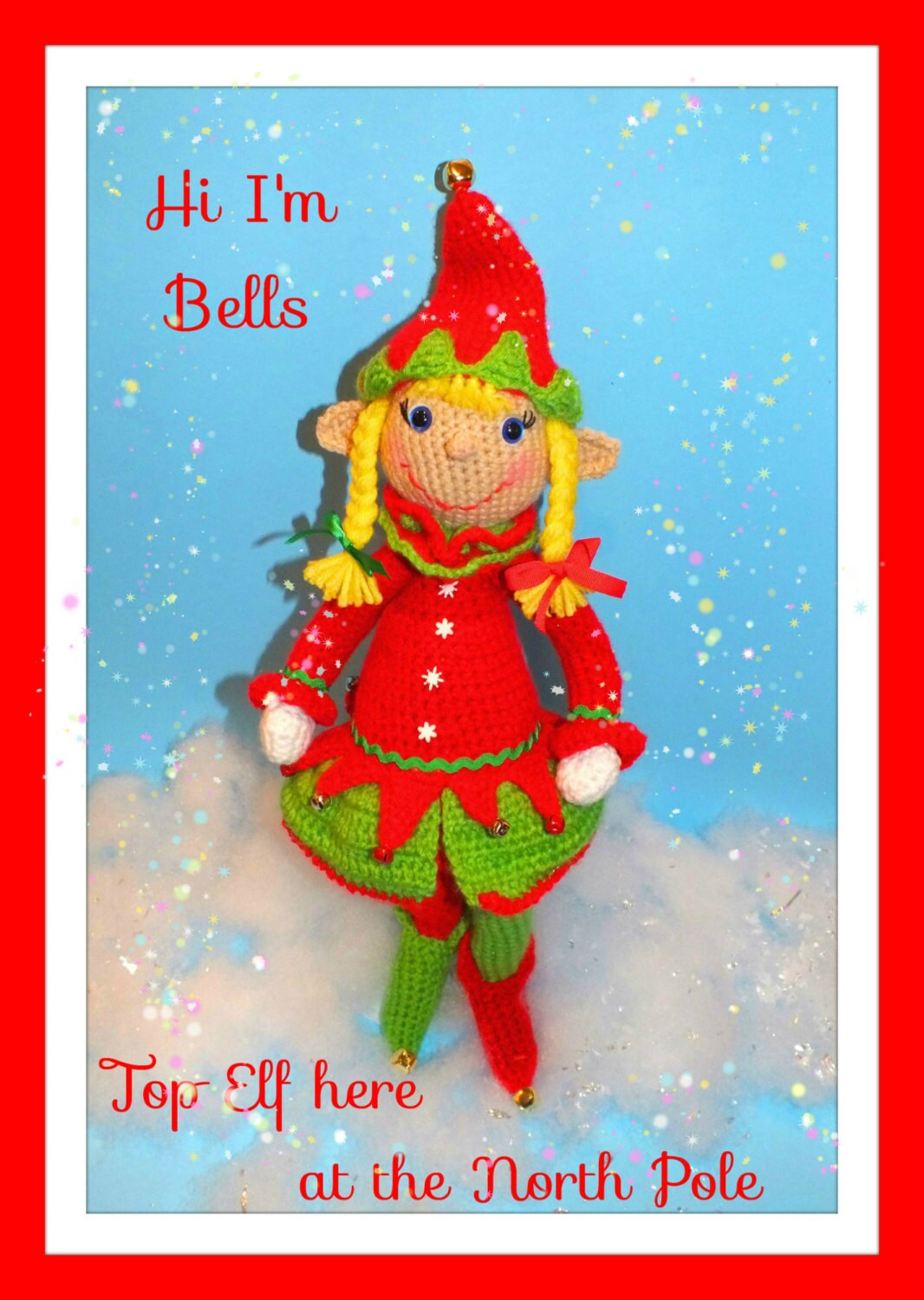 Bells the Christmas Elf Pattern© - Etsy
